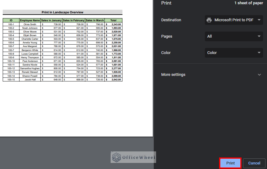 How To Print In Landscape In Google Sheets 2 Simple Ways 