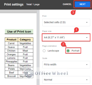 How to Print Only Certain Columns in Google Sheets (3 Ways)