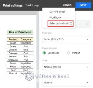 How to Print Only Certain Columns in Google Sheets (3 Ways)