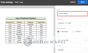 How to Print Only Certain Columns in Google Sheets (3 Ways)