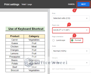 How to Print Only Certain Columns in Google Sheets (3 Ways)