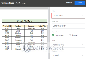 How to Print Only Certain Columns in Google Sheets (3 Ways)
