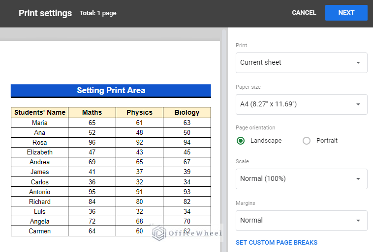 How To Print Preview In Google Sheets 2 Easy Examples 