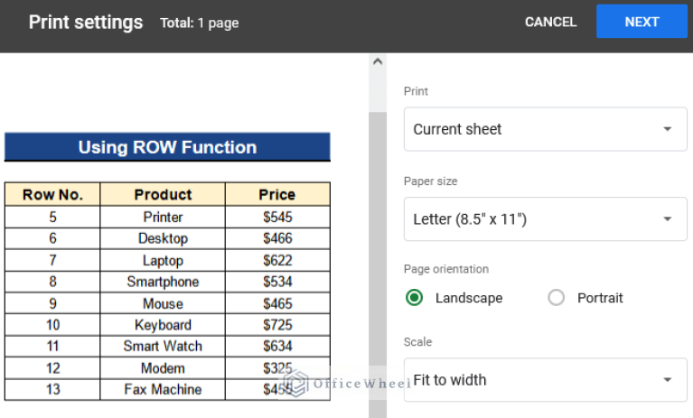 How to Print Row Numbers in Google Sheets (4 Useful Methods)