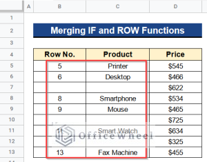How to Print Row Numbers in Google Sheets (4 Useful Methods)