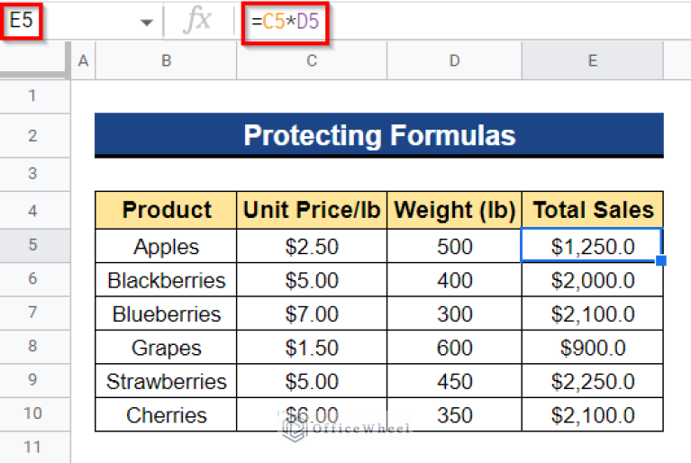 How To Protect Formulas In Google Sheets 2 Quick Ways 