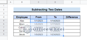 How to Subtract Two Cells in Google Sheets (4 Simple Ways)