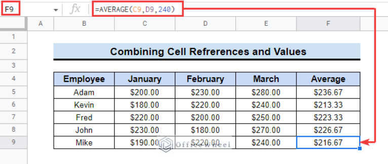 How to Use AVERAGE Function in Google Sheets (4 Examples)