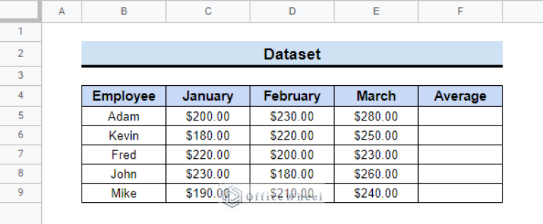 How to Use AVERAGE Function in Google Sheets (4 Examples)