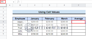 How to Use AVERAGE Function in Google Sheets (4 Examples)