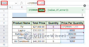 How to Use IFERROR Function in Google Sheets - OfficeWheel