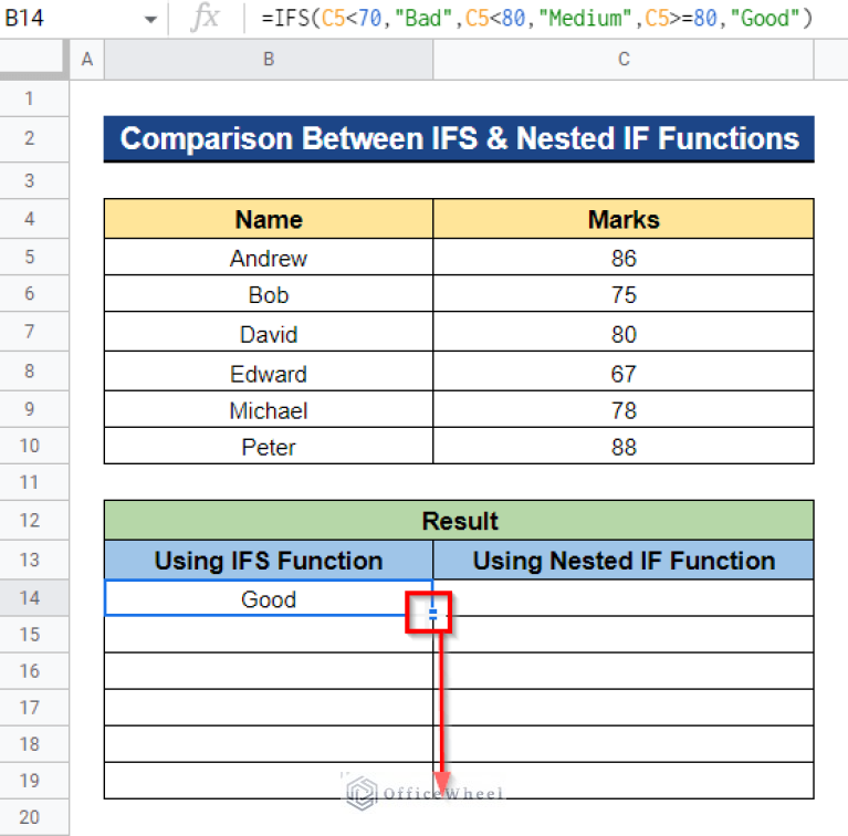 How to Use IFS Function in Google Sheets (3 Ideal Examples)