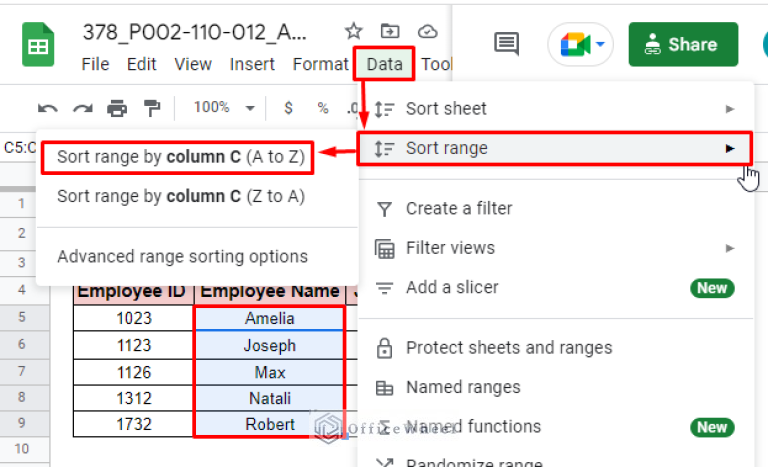 How to Use MATCH Function in Google Sheets (2 Scenarios)