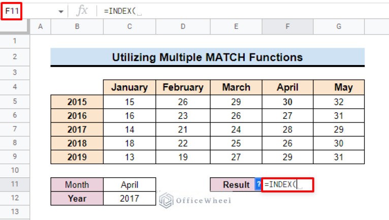 How to Use MATCH Function in Google Sheets (2 Scenarios)