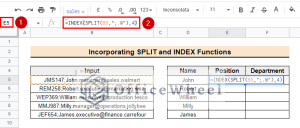 How to Use SPLIT Function in Google Sheets (5 Ideal Examples)