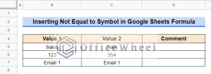 How to Insert Not Equal to Symbol in Google Sheets (4 Easy Ways)