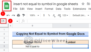 How to Insert Not Equal to Symbol in Google Sheets (4 Easy Ways)
