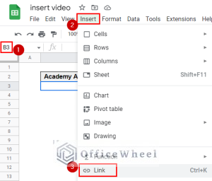 How to Insert Video in Google Sheets (2 Easy Ways) - OfficeWheel