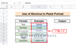 How to Use Paste Special Shortcut in Google Sheets (2 Examples)