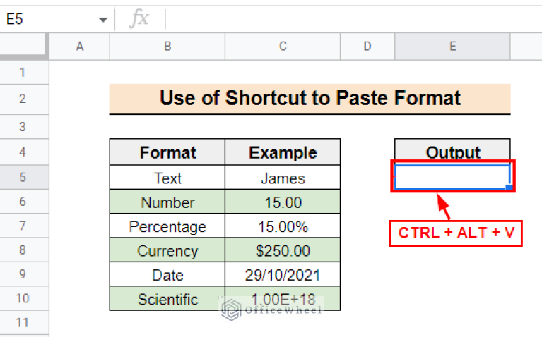 How to Use Paste Special Shortcut in Google Sheets (2 Examples)