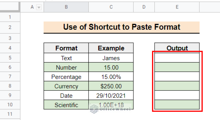 How to Use Paste Special Shortcut in Google Sheets (2 Examples)