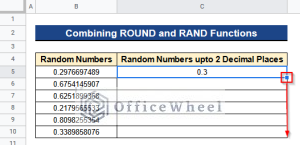 Generate Random Numbers or Text Between Limits in Google Sheets