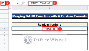 Generate Random Numbers or Text Between Limits in Google Sheets
