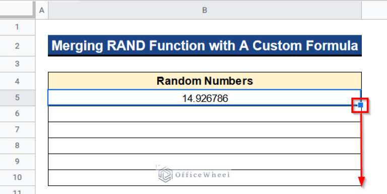 Generate Random Numbers or Text Between Limits in Google Sheets