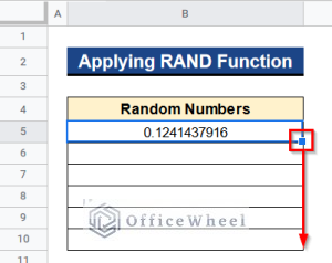 Generate Random Numbers or Text Between Limits in Google Sheets