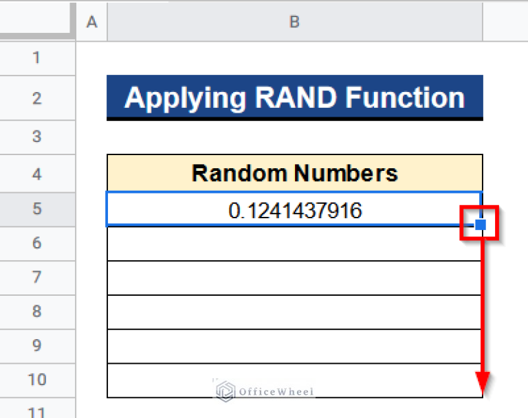 Generate Random Numbers or Text Between Limits in Google Sheets