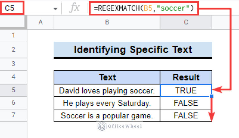 How to Use REGEXMATCH Function in Google Sheets