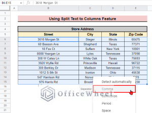How to Split Address in Google Sheets (3 Easy Methods)