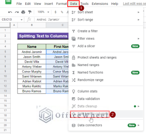 How to Split Text to Columns Using Formula in Google Sheets
