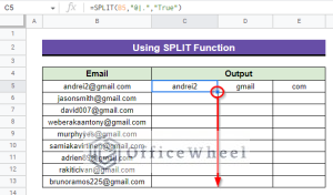 How to Split Text to Columns Using Formula in Google Sheets
