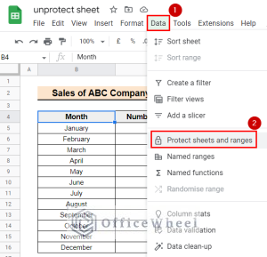 How to Unprotect Sheet in Google Sheets (with Quick Steps)