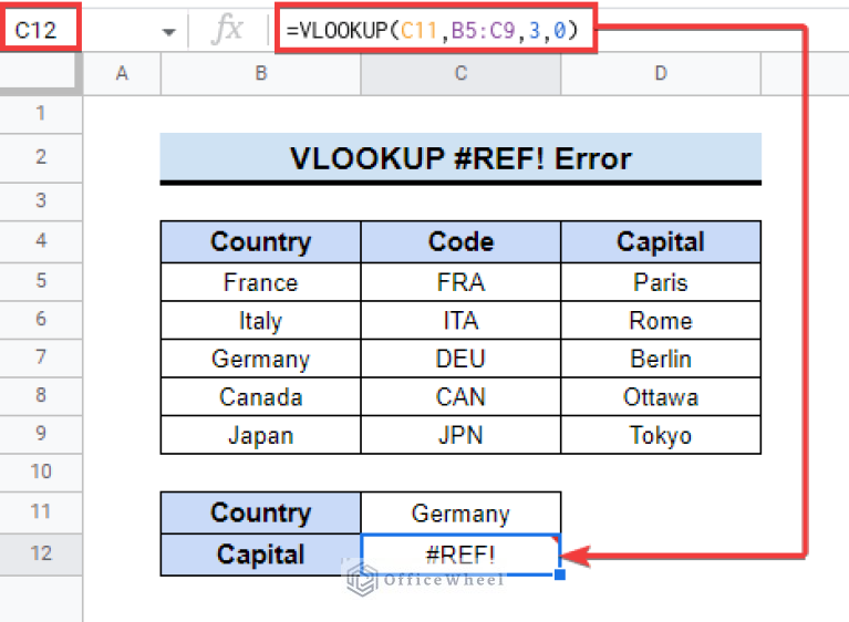 VLOOKUP Error in Google Sheets (with Quick Solutions)