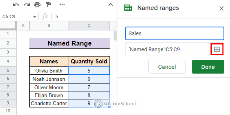 How to Use VLOOKUP with Named Range in Google Sheets