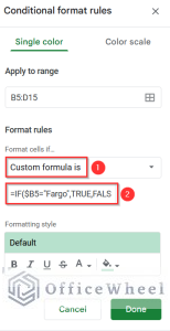 How to Highlight IF Statement with Color in Google Sheets