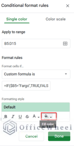 How to Highlight IF Statement with Color in Google Sheets