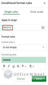 How to Highlight IF Statement with Color in Google Sheets