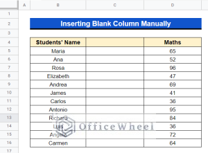 How to Insert Blank Column Using QUERY in Google Sheets