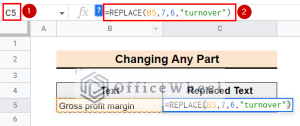How to Use REPLACE Function in Google Sheets (4 Examples)