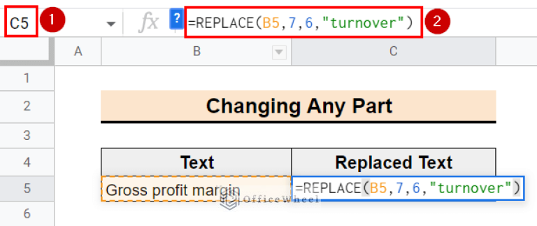 How to Use REPLACE Function in Google Sheets (4 Examples)