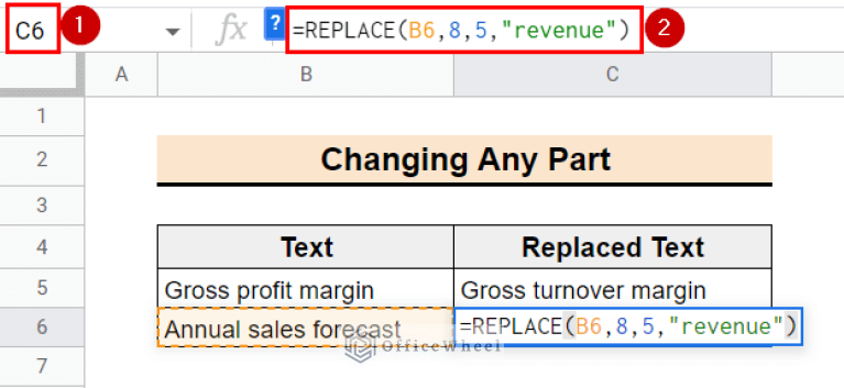How to Use REPLACE Function in Google Sheets (4 Examples)