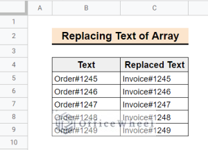 How to Use REPLACE Function in Google Sheets (4 Examples)
