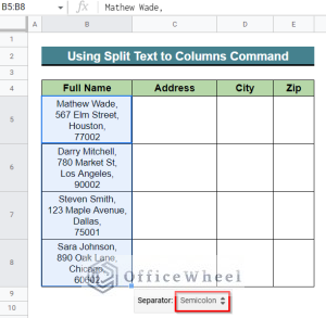 How to Split Text to Columns Based on Line Break in Google Sheets
