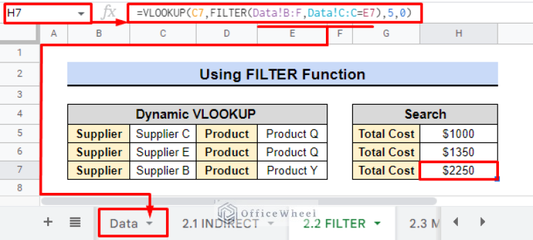 Google Sheets Vlookup Dynamic Range - OfficeWheel