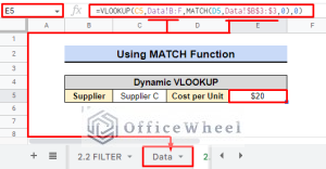 Google Sheets Vlookup Dynamic Range - OfficeWheel
