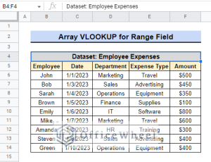 Google Sheets Vlookup Dynamic Range - OfficeWheel
