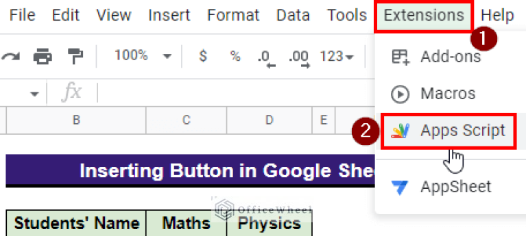 How to Insert Button in Google Sheets (5 Quick Steps)